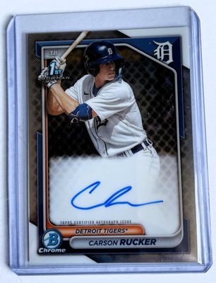 2024 Topps CARSON RUCKER #CPA-CR 1st Bowman Chrome Signature | eBay