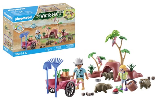 PLAYMOBIL Wiltopia Wombat Unterschlupf nachhaltiges Spielzeug für ...