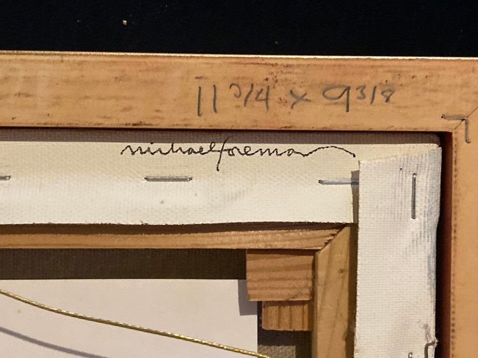 Orginal painting by Michael Foreman OBE (b1938) Pole Cats signed 24cm x ...