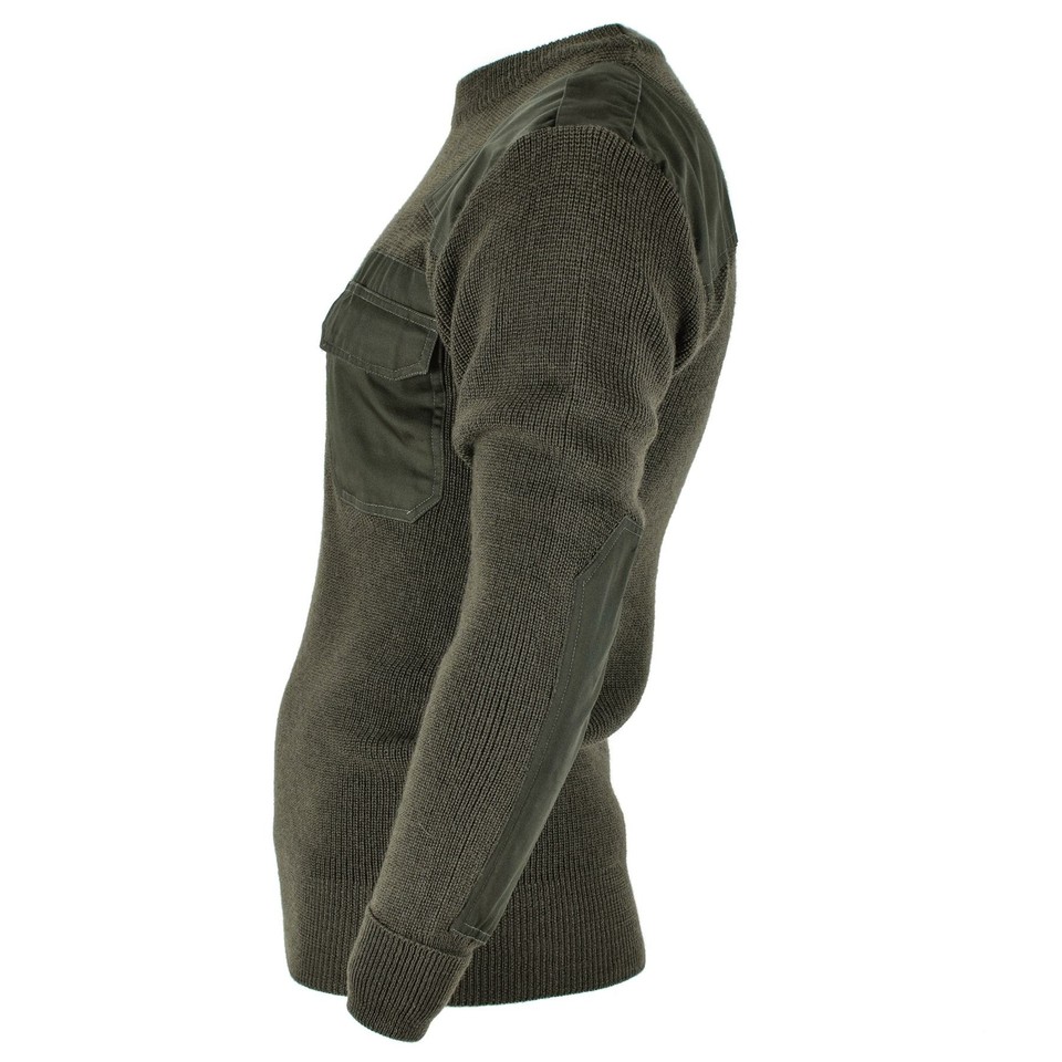 Mil-Tec brand Men Sweater German pullover Commando Jumper Olive OD ...