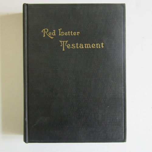Vintage Red Letter Testament and Psalms large print 1958 Southwestern ...