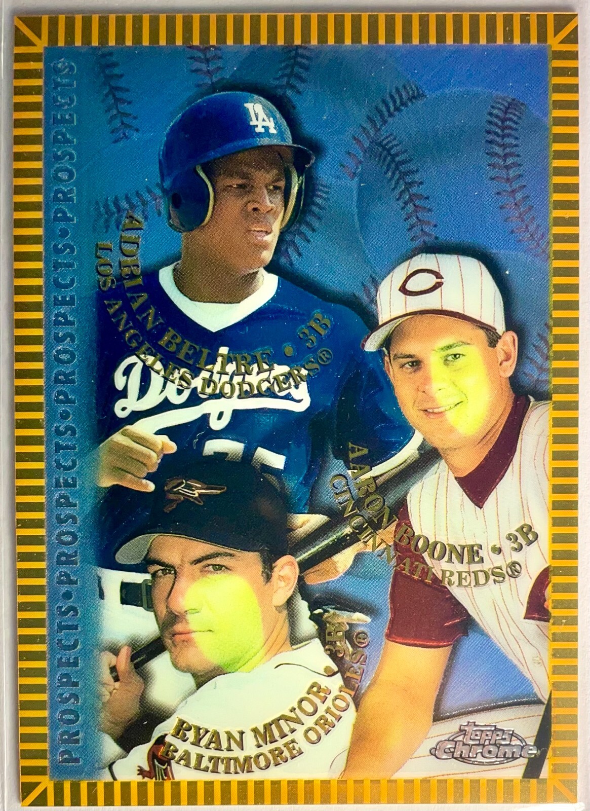 1998 Topps Chrome Prospects Adrian Beltre Ryan Minor Aaron Boone #254 ...