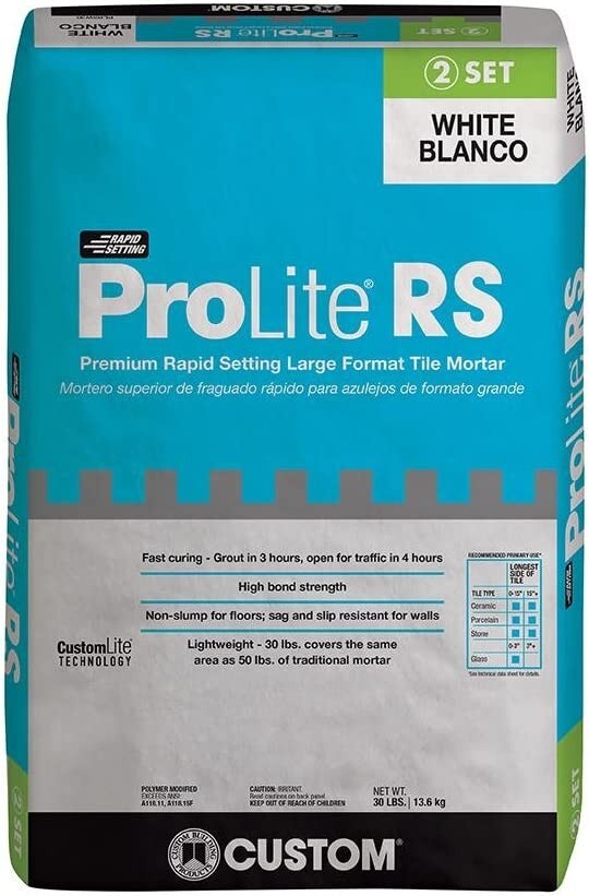 Custom Building Products Prolite White 30lb. Rapid Setting Tile and ...