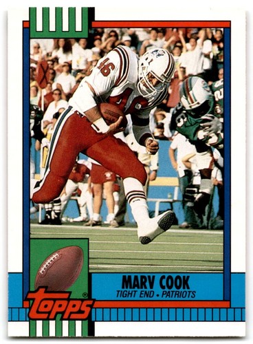1990 Topps Traded Marv Cook Rookie New England Patriots #90T | eBay