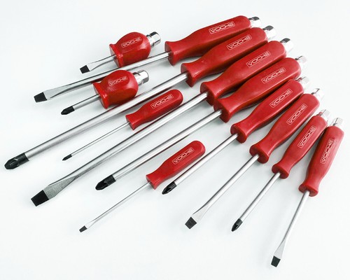 12pc Magnetic Screwdrivers Set Hex Impact Bolster Handles Mechanics ...