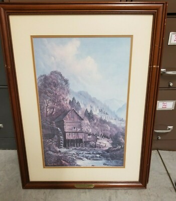 RUSSELL MAY FRAMED PRINT - OLD WATERMILL | eBay