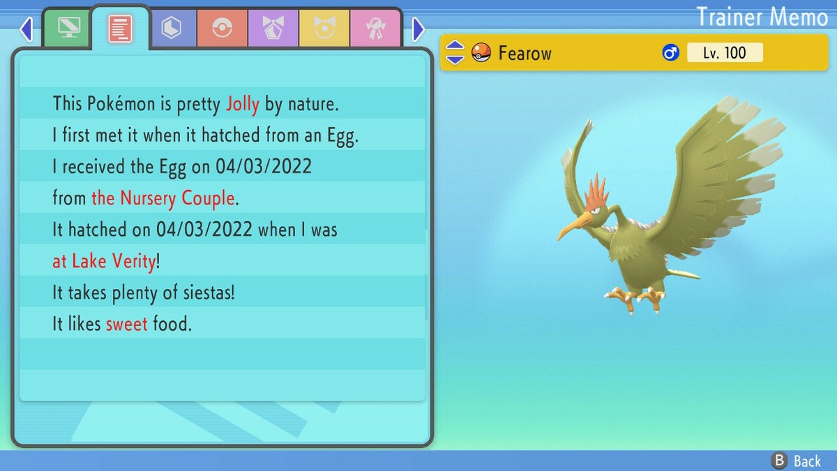 Fearow Pokemon Shiny
