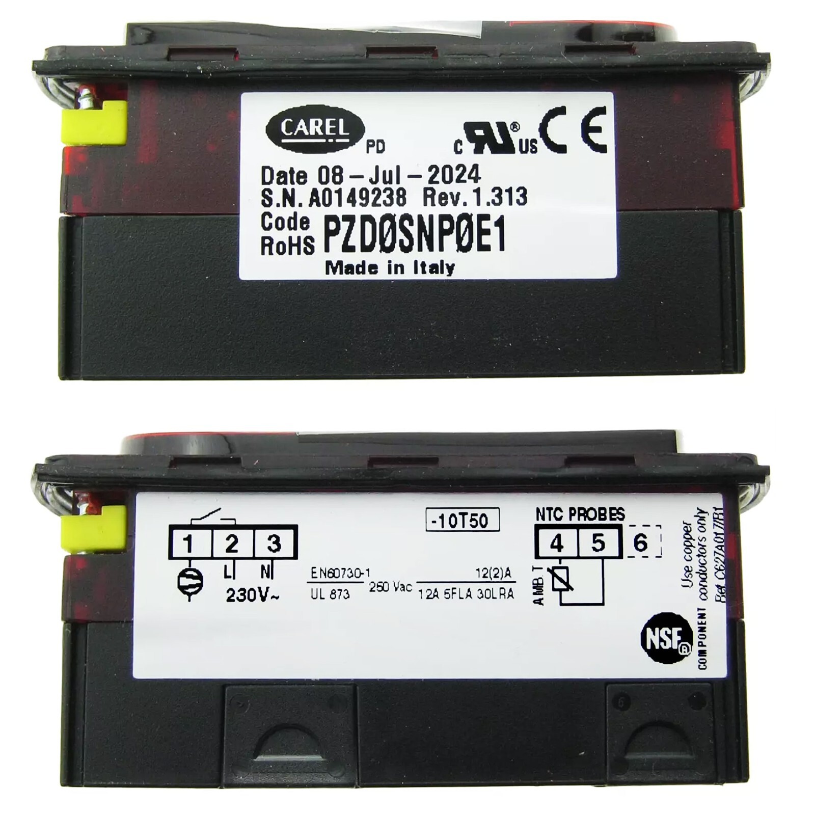 CAREL EASY COOL 230v DIGITAL FRIDGE CONTROLLER/THERMOSTAT C/W ...