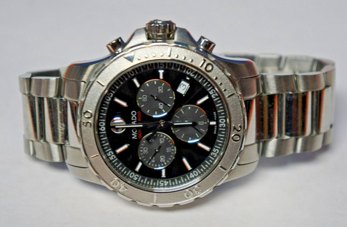Movado 2600110 Series 800 Chronograph Black Dial Men's Watch ...