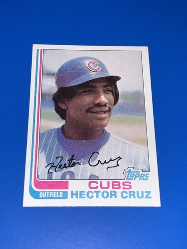 1982 Topps Hector Cruz Baseball Card Chicago Cubs #663 Set Break NM ...