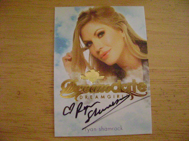 2017 Benchwarmer Dreamgirls Ryan Shamrock Dreamdate AUTO GOLD PLAYMATE ...