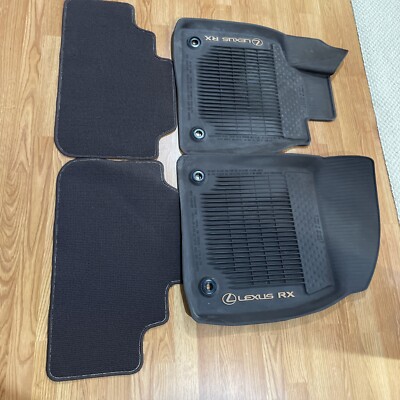 Lexus RX350 RX450 All Weather Floor Mats 4 Piece Set Rubber Carpet ...