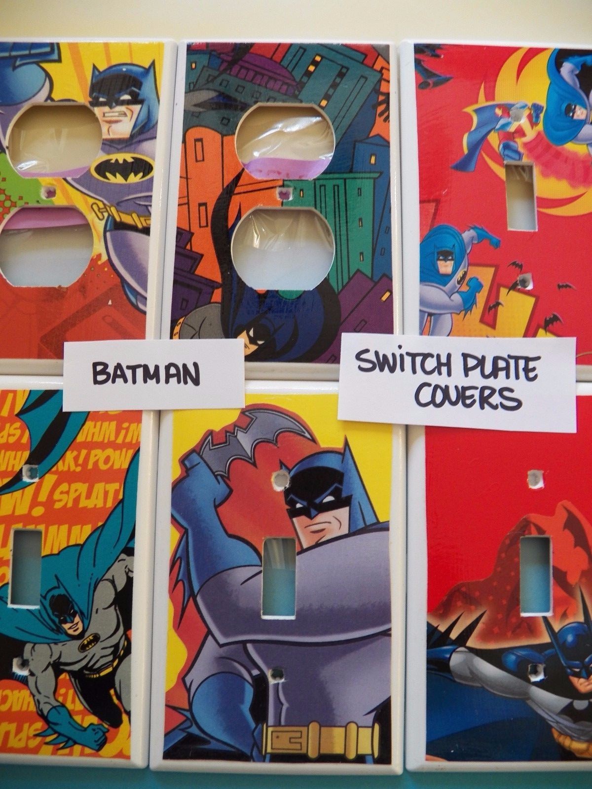 Switchplate Covers BATMAN Choose Your Design LIGHT SWITCH COVER Hand ...
