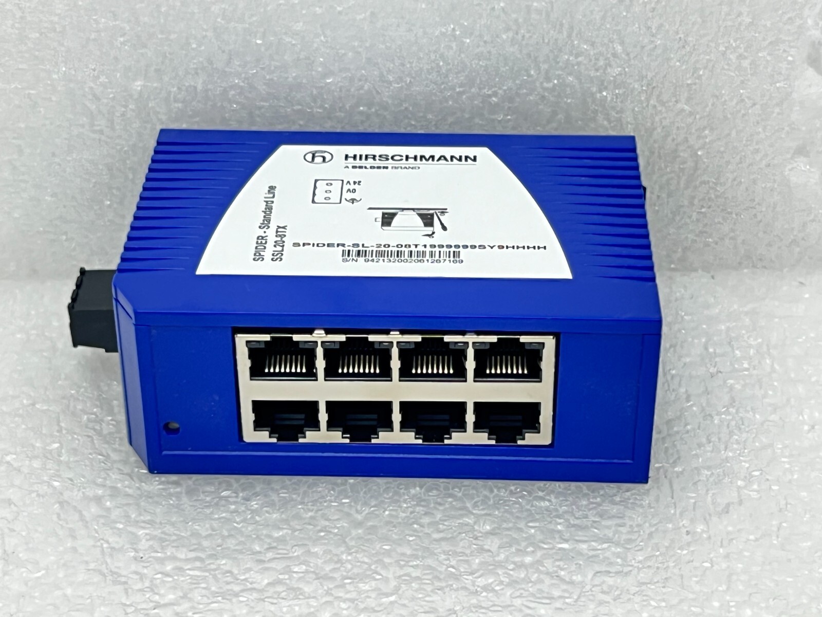 SSL20-8TX HIRSCHMANN SPIDER STANDARED LINE 8 PORT INDUSTRIAL ETHERNET ...