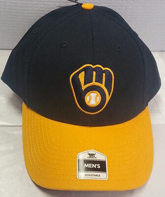 Milwaukee Brewers Fan Favorite yellow bill Ball Cap with Adjustable ...