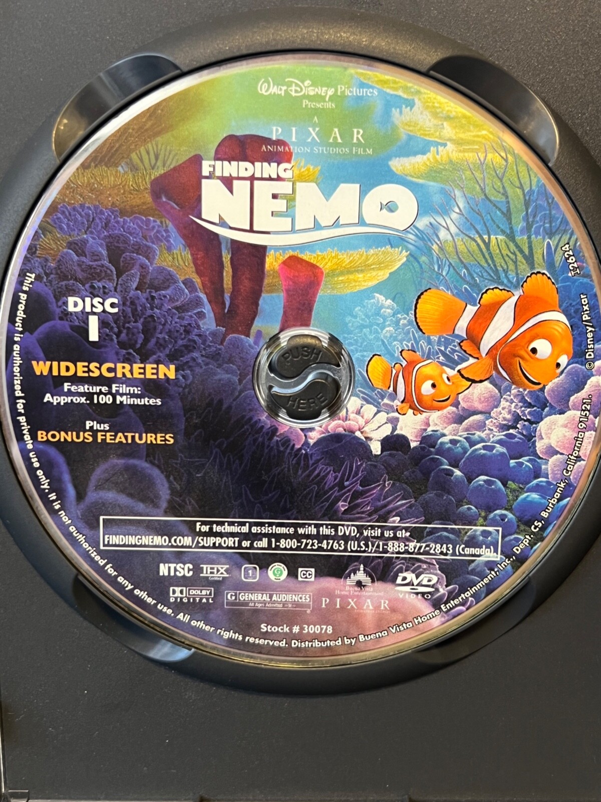 Finding Nemo [DVD] WIDESCREEN - DISC ONLY 7445014667666| eBay