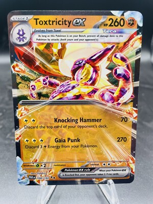 Pokemon Toxtricity ex 100/182 Paradox Rift Double Rare Holo NM | eBay