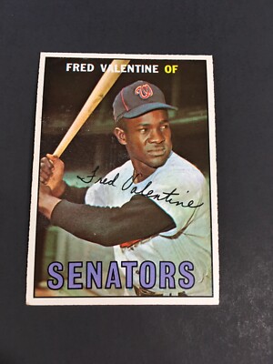 1967 TOPPS FRED VALENTINE, #64, EX-MT (Free Shipping on Any 3 Cards) | eBay