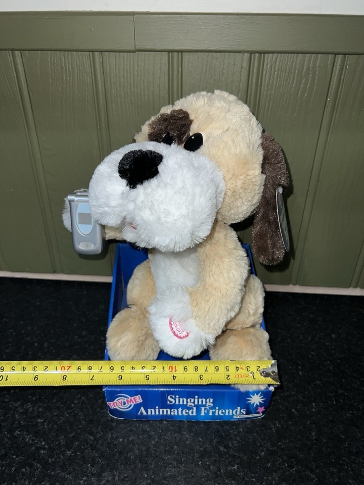 Vintage Singing Animated Friends HOUND DOG Music & Ringing Flip Phone ...