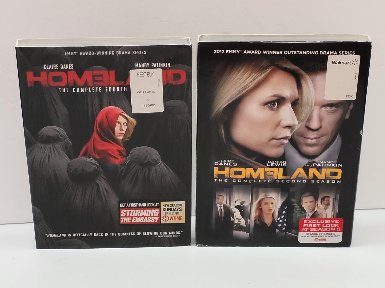 (Lot Of 2) Homeland : The Complete Second & Fourth Season (DVD 2013 ...