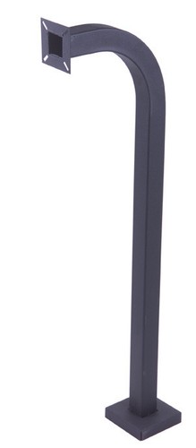 NSEE 42-PM Black Gooseneck Keypad Pedestal 42" Driveway Pad Mount ...