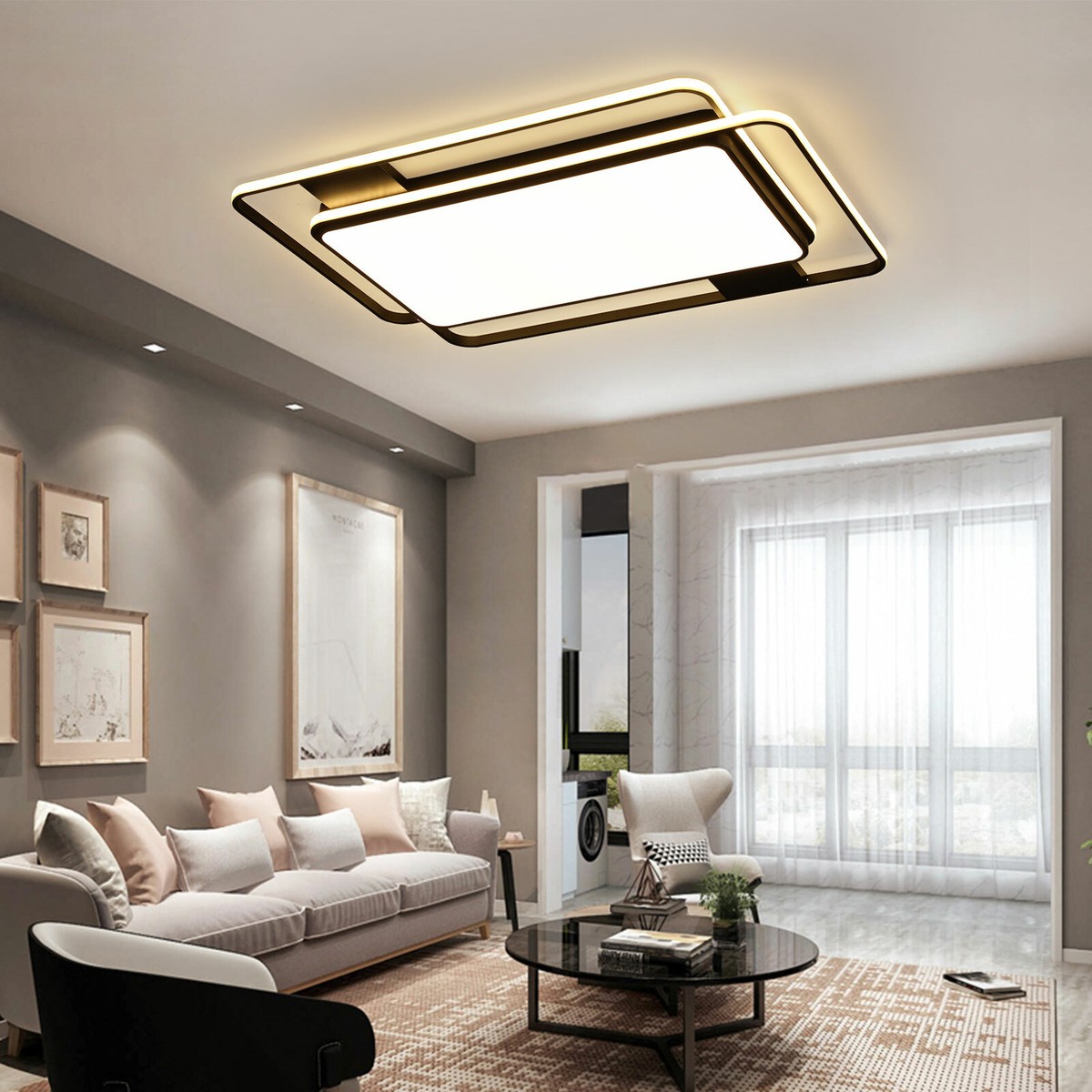 Square Led Modern Pendant Lighting