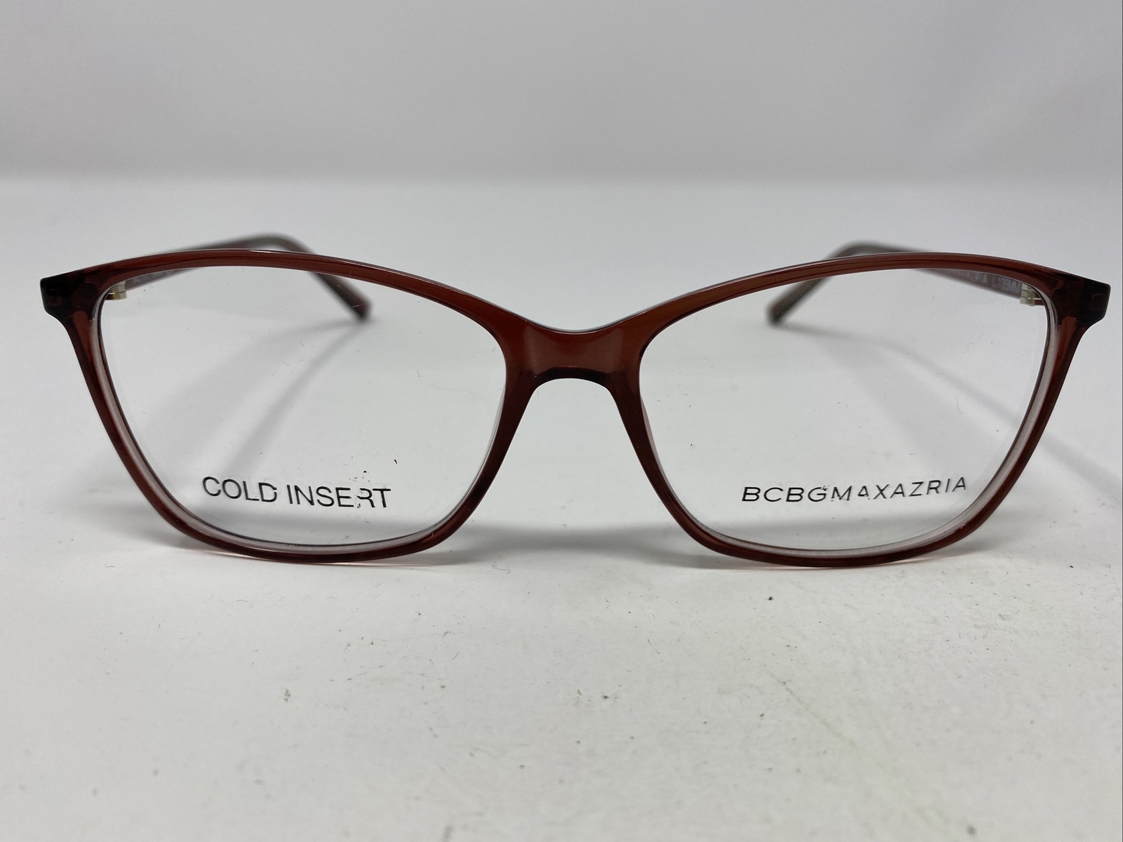 BCBG Maxazria Italy KAYDEN RAISIN LAMINATE 54-15-135 Red Eyeglasses ...