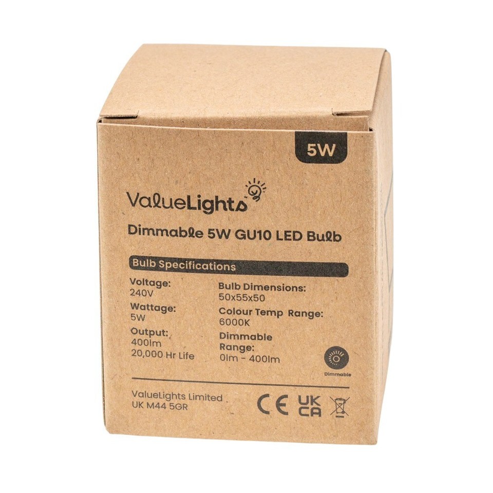 GU10 LED Bulbs Spot Light Lamps Warm Cool Day White Down Lights ...