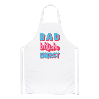 Bad Bitch Energy Chefs Apron Girl Boss Babe Birthday Sarcastic Funny ...