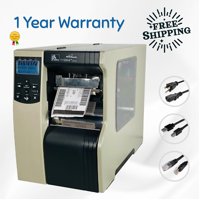 Refurbished Zebra 110Xi4 Thermal Transfer Label Printer 300 DPI 1 Year ...