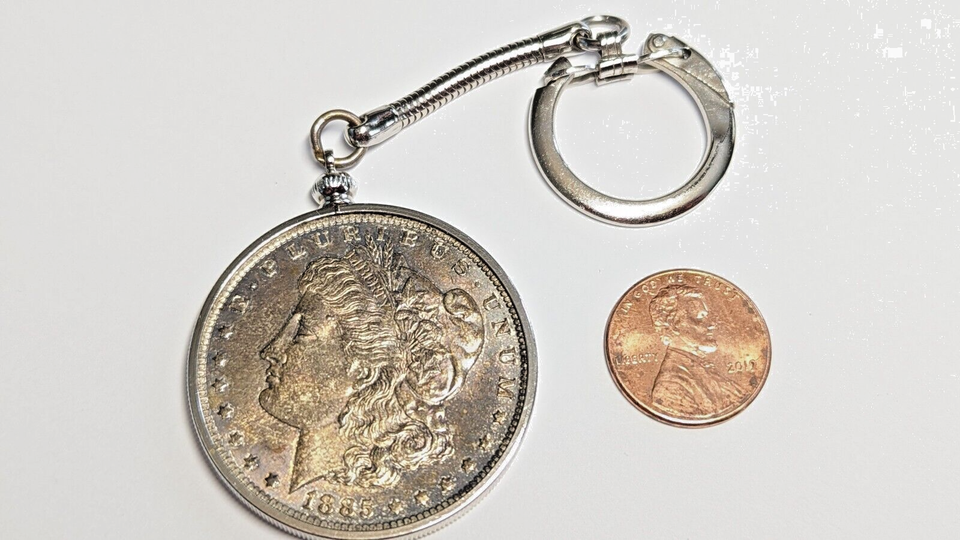 1885-O MORGAN SILVER DOLLAR KEYCHAIN | eBay
