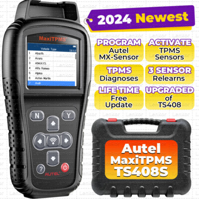 2025 Autel TS408S TPMS Relearn Reset Tire Pressure Sensor Programming ...