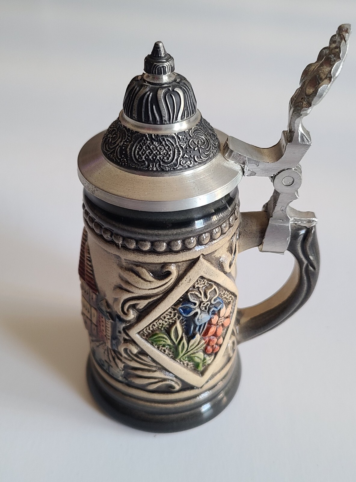 Germany 95% Zinn Lidded Beer Stein Rothenburg o.t. 5" | eBay