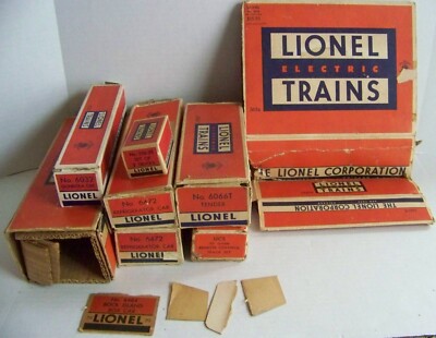 Lionel postwar empty box lot,2025,356-35,6472,6066T, More parts repair ...