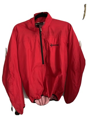 Vintage MOONSTONE Jacket 1/4 Zip Windbreaker Red Black Medium Jacket ...