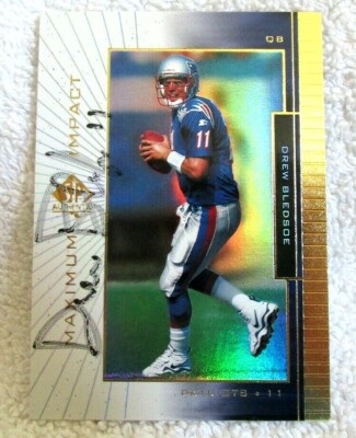 DREW BLEDSOE 1999 UPPER DECK SP AUTHENTIC AUTOGRAPHED CARD!PATRIOTS QB ...