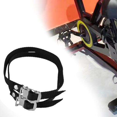 2x Durable Stationary Bike Toe Clip Straps for Outdoor Beginners ...