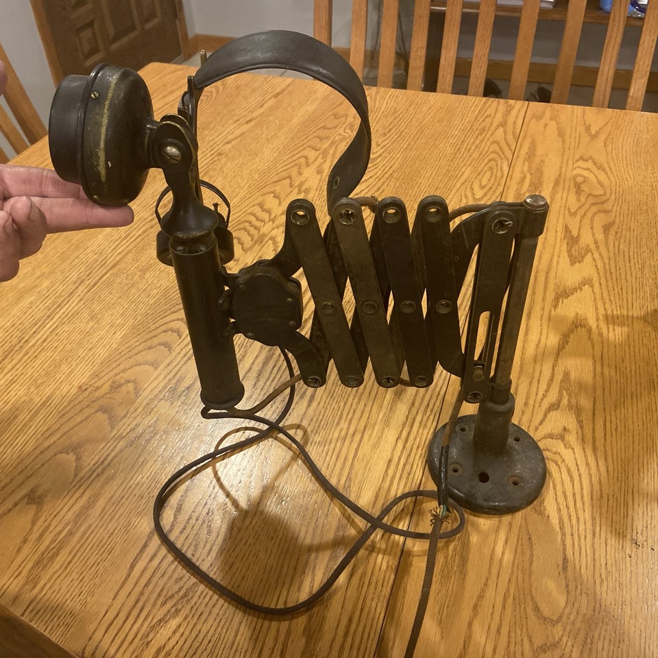 Antique 1909 Western Electric Railroad Scissor Candlestick Telephone ...