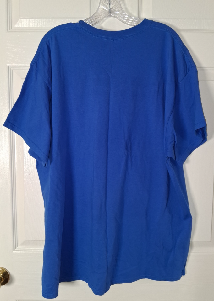 Crayon Blue Tee Shirt Size 2XL Logo Graphic Print Blue Coloring Color ...