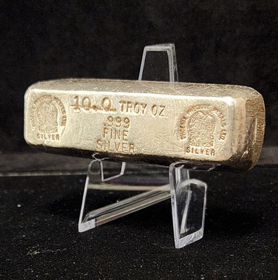 Vintage Phoenix Precious Metals (PPM - Arizona) 10.0 oz Poured Silver ...