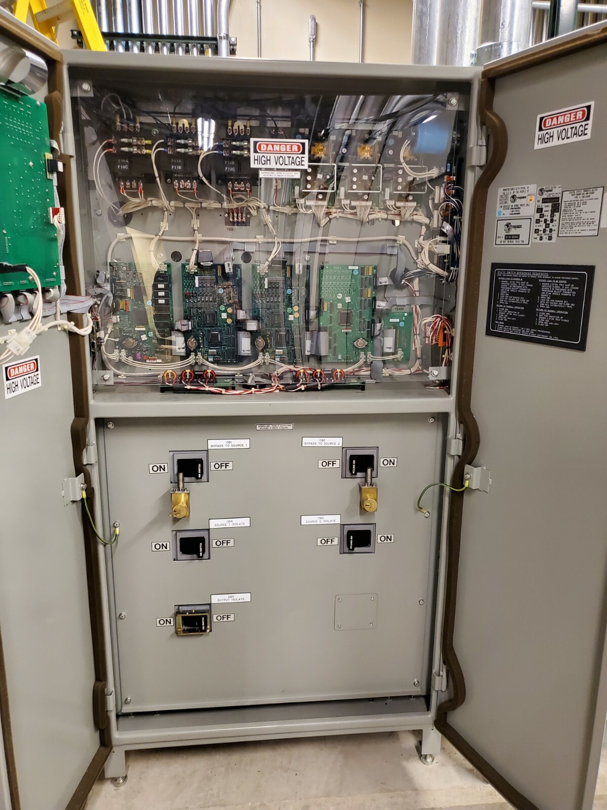 400amp 480v Cyberex Static transfer switch 3 phase DSFR-30400-326-480 ...