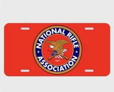 NRA National Rifle Association Metal Car Tag License Plate Made in USA ...