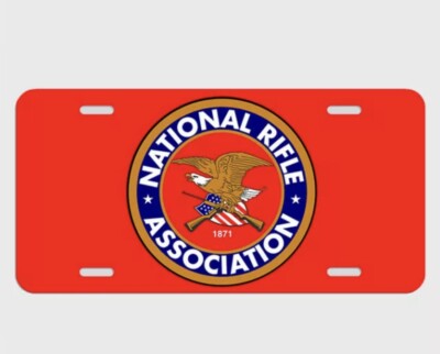 NRA National Rifle Association Patriot License Plate Tag METAL car ...