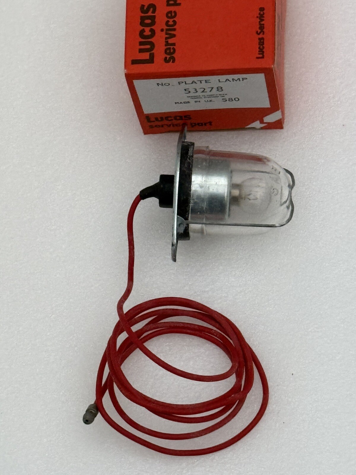 BHA4965 - LUCAS NUMBER PLATE LAMP L532 53278 OE MGB EXPORT MODELS ...