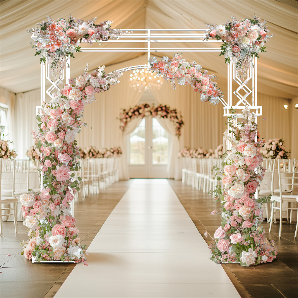 Extra LargeWhite Wedding Archway Stand Celebration Ceremony Backdrop ...
