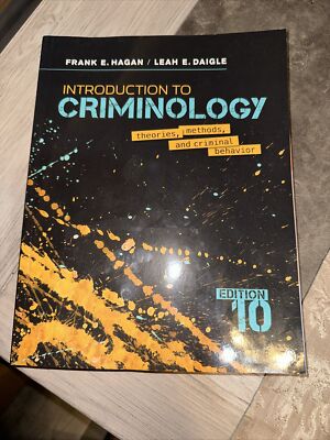 Introduction to Criminology: - Paperback, by Hagan Frank E. 10th ...