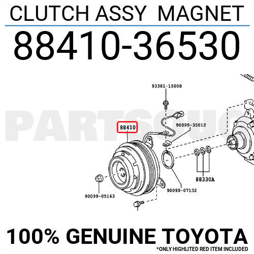 8841036530 Genuine Toyota CLUTCH ASSY MAGNET 88410-36530 | eBay