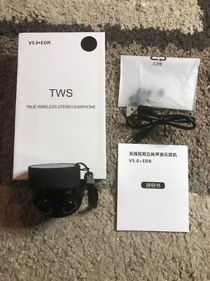 TWS V5.0 + EDR Earphone - True Wireless - 4-5 Music Time - 10M Range ...