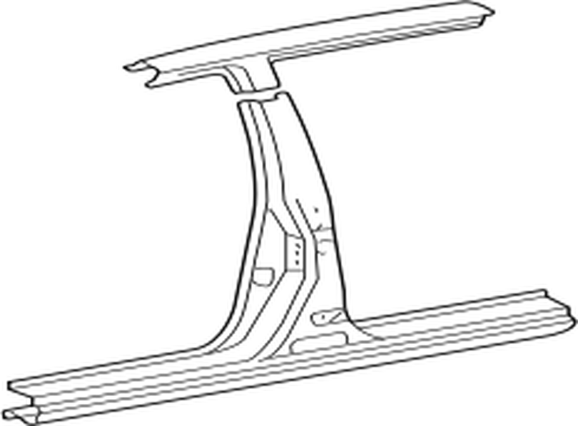 61312-47010 Toyota Pillar, center body, outer lh 6131247010, New ...