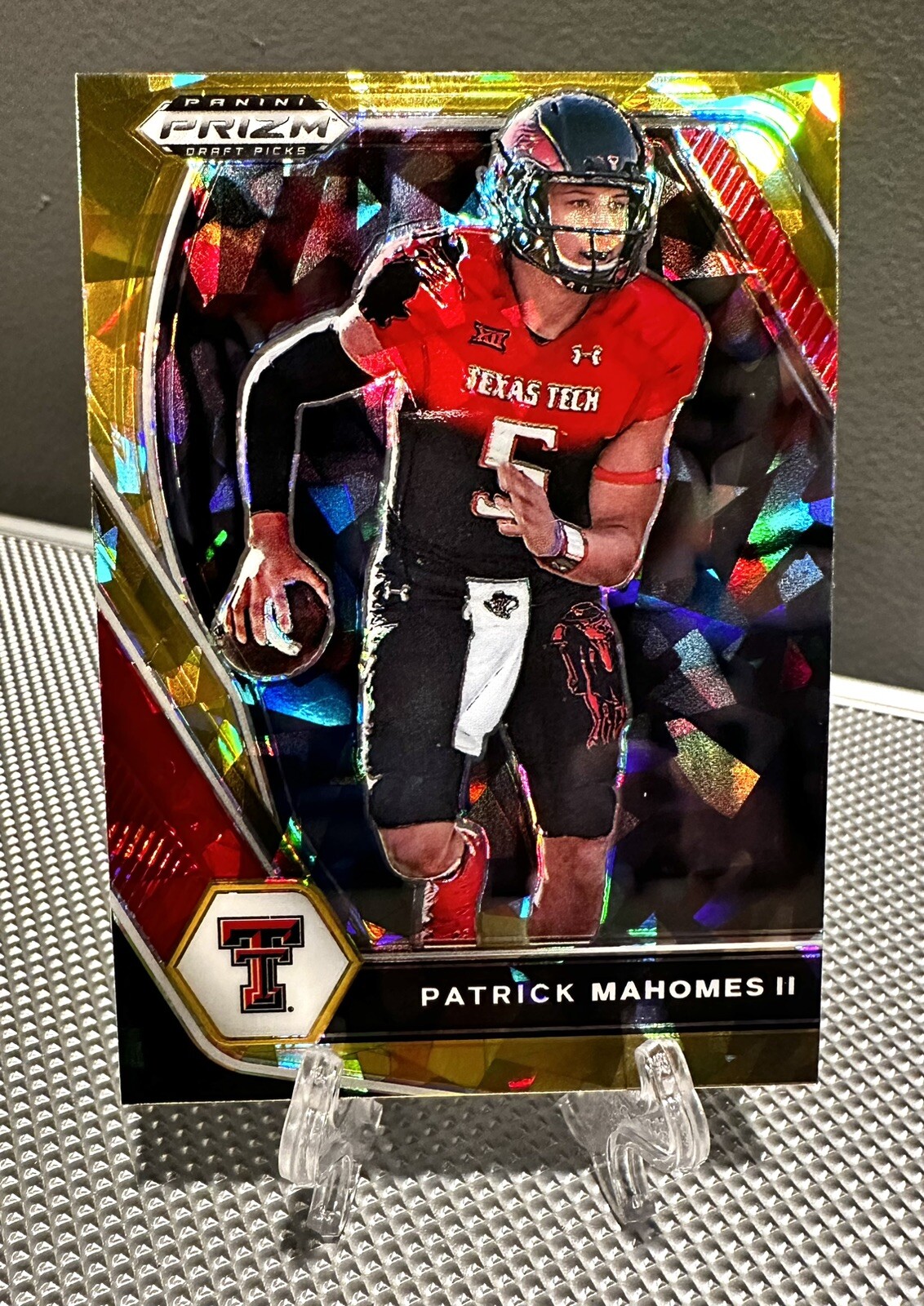 2021 Prizm Draft PATRICK MAHOMES Yellow Gold Cracked Ice🔥Kansas City Chiefs | eBay